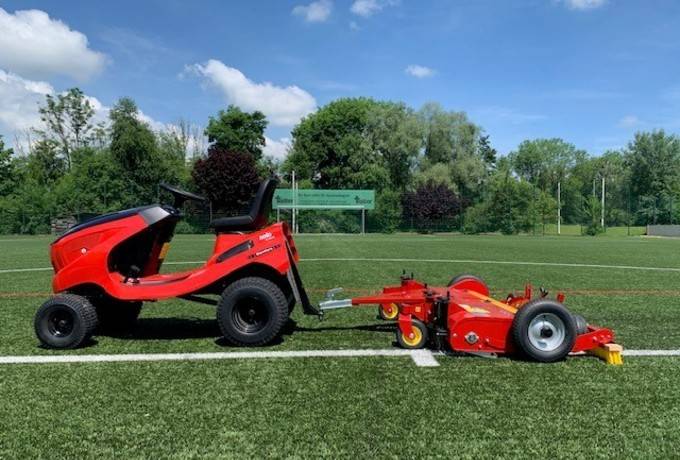 TurfCare TCA2000 Wheel-driven trailed implement for cleaning and ...