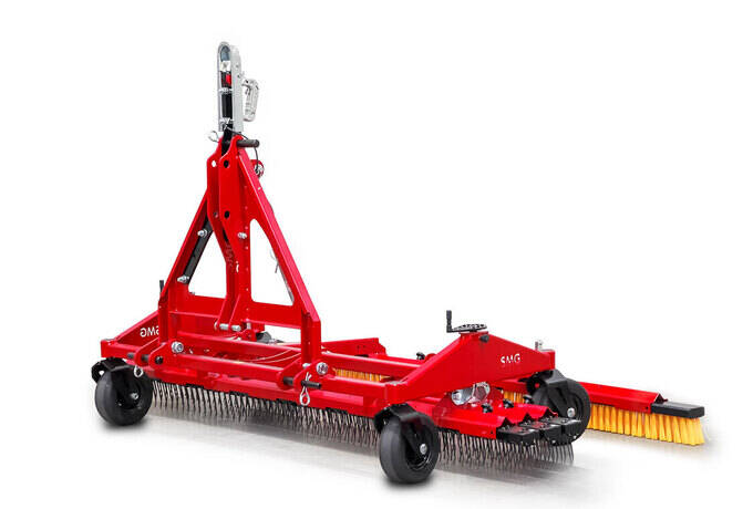 TurfTuner TT2000 towed device for loosening and towing artificial turf.
