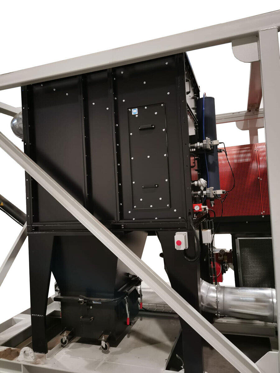 Infill-Dryer: Modular drying and dust removal system for Infill-Material